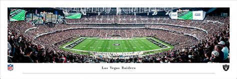 Las Vegas Raiders 50 Yard Line At Allegiant Stadium Panoramic Poster