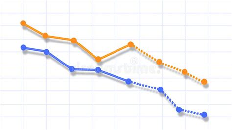 Chart With Decreasing Line Graph Stock Illustration Illustration Of Drop Trading 302559790