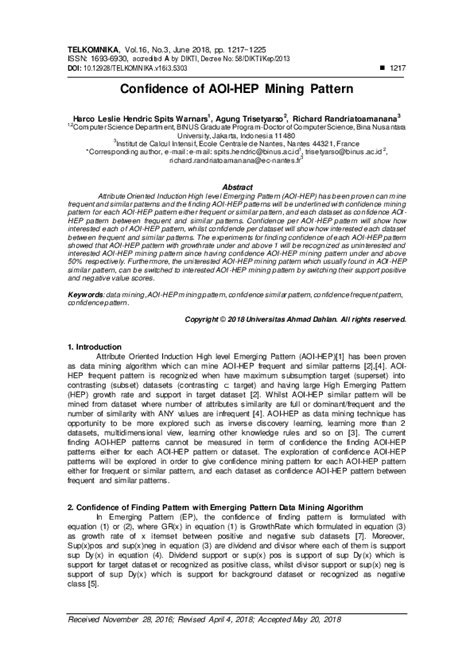 Pdf Confidence Of Aoi Hep Mining Pattern