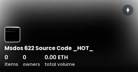 Msdos 622 Source Code Hot Collection Opensea