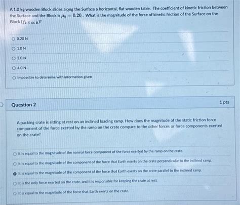 Solved A Kg Wooden Block Slides Along The Surface A Chegg