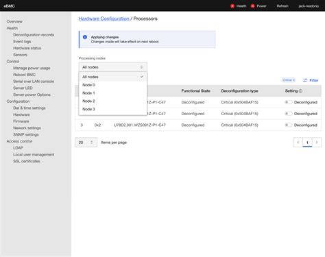 Deconfigured Hardware Issue 27 Openbmc Webui Vue GitHub