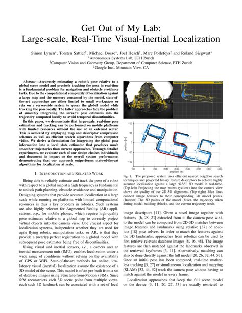 Pdf Get Out Of My Lab Large Scale Real Time Visual Inertial