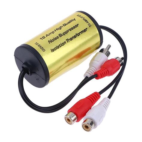 Almencla Generic RCA Audio Noise Filter Ground Loop Isolator A High Performance Channel