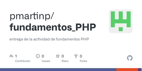 Github Pmartinpfundamentosphp Entrega De La Actividad De
