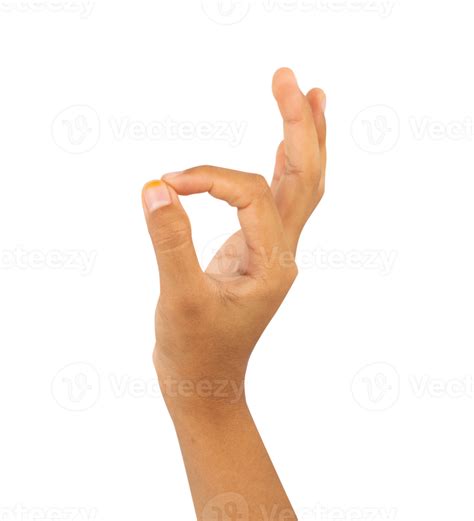 Hand Showing Ok Sign Isolated 21285691 Png