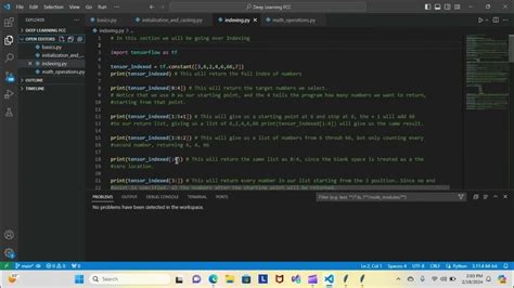 Python Papi Tensorflow Day 6 Indexing Complete Youtube