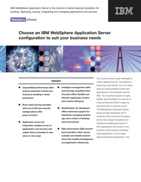 Websphere Application Server Datasheet