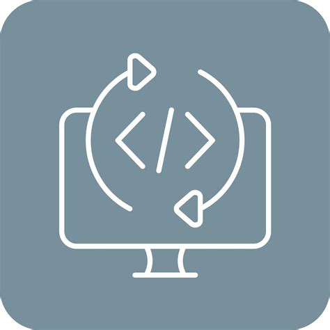 Programming Cycle Line Round Corner Background Icons 14727774 Vector