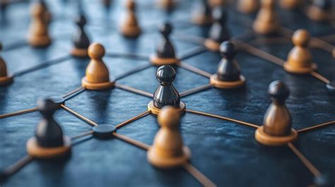 Professional Social Network Concept With Connections Premium Ai