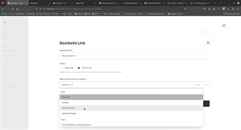 richtext field link to internal document how to set browsable collections · payloadcms