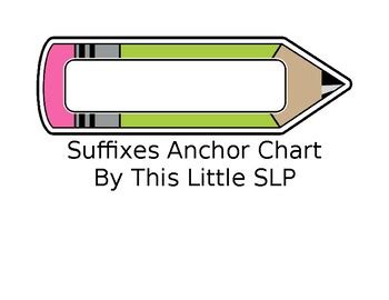 Suffix Anchor Chart By This Babe SLP Teachers Pay Teachers