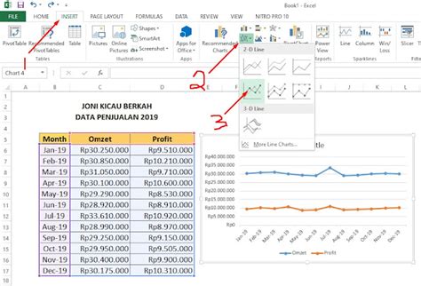 cara membuat diagram garis pada excel tutorial lengkap porn sex picture