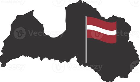 Latvia Flag Pin Map Location 23529932 Png