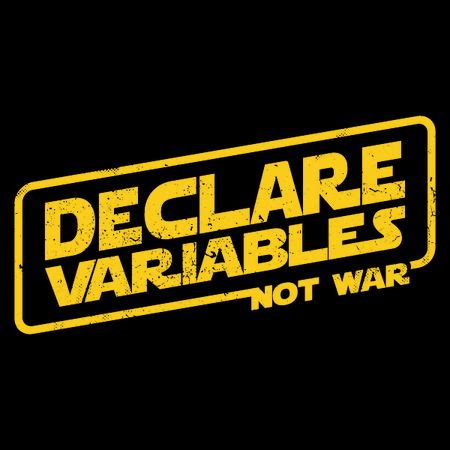 Declare Variables Not War NeatoShop