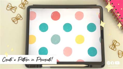 How To Create A Polka Dot Repeat Pattern In Procreate 5x Repeating