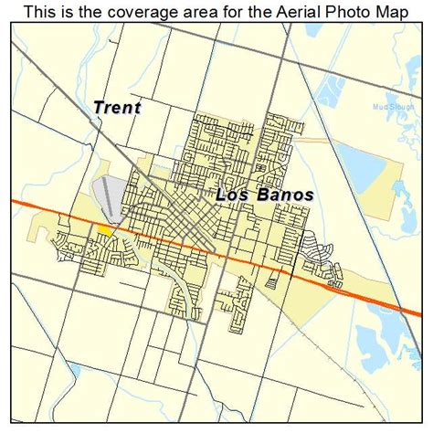 Aerial Photography Map Of Los Banos Ca California