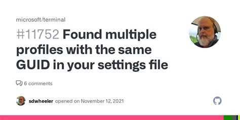 found multiple profiles with the same guid in your settings file