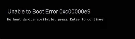 Solved Unable To Boot Error 0xc00000e9 Techcult