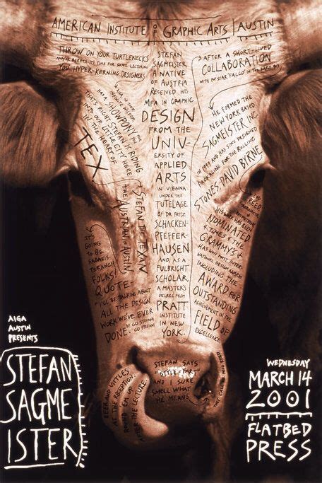 Stefan Sagmeister Poster Sagmeister Stefan Sagmeister Graphic