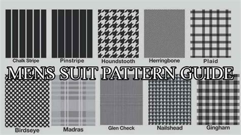 Types Of Suit Patterns