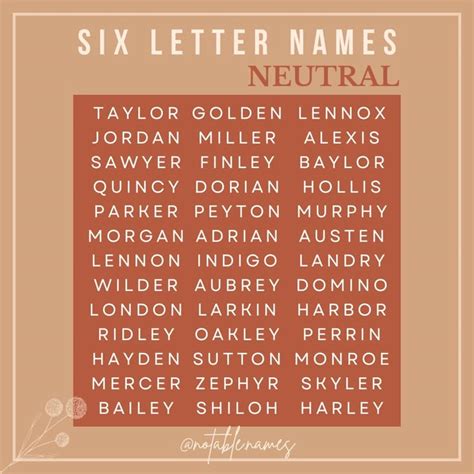 Explore These 6 Letter Gender Neutral Names Where Versatility Meets