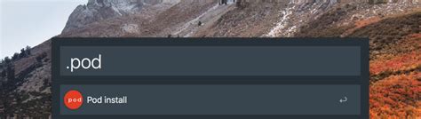 Pod Install Packal
