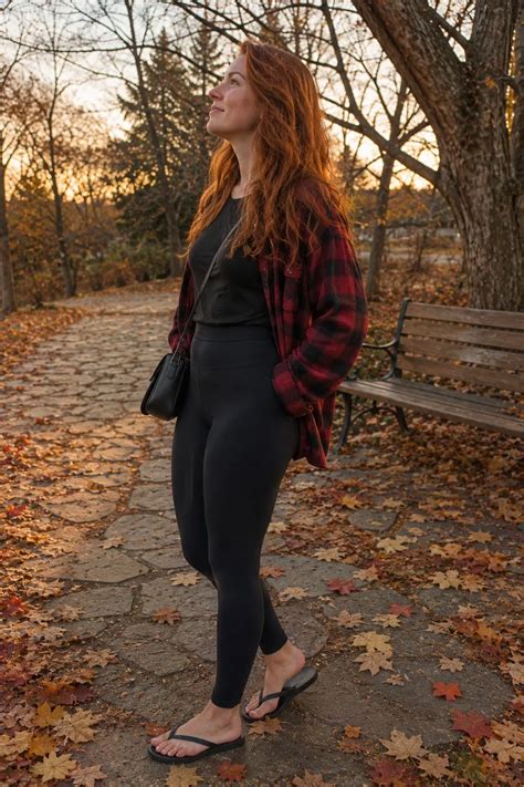 18 Cute Leggings And Flip Flops Outfit Ideas This Year