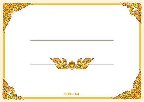 Design Kbach Khmer Frame Border Png File
