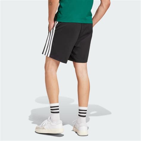 Adidas Essentials 3 Stripes Single Jersey Shorts 7 Inch Black