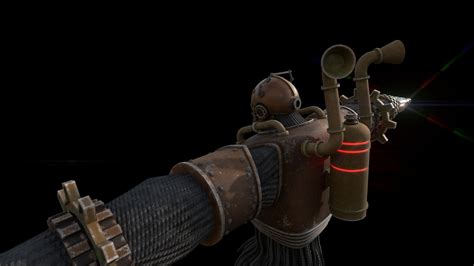 Hey Everyone I Made This Menacingly T Posing Robot To Be A Boss In Our Steampunk Game