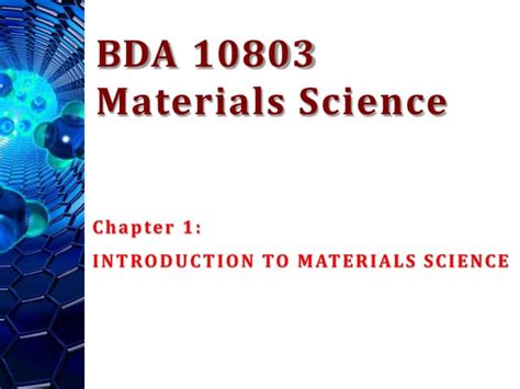 Chapter1 Introduction Materials Science Notes Pdf Chemistry Science