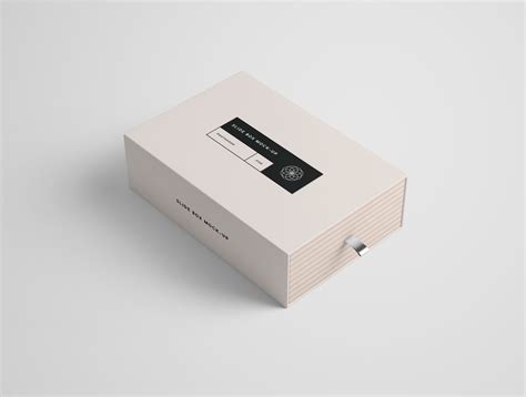 Rectangle Slide Box Mockup