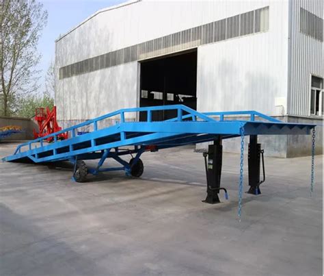 Hydraulic Dock Leveler Mobile Container Loading Ramp Movable Dock Ramp Yard Ramp And Dock Leveler