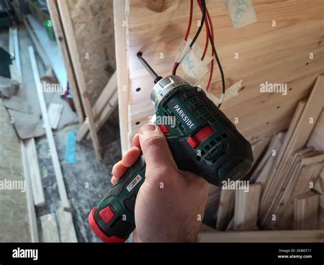 Cordless Battery Powered Parkside By Lidl Drill OFF