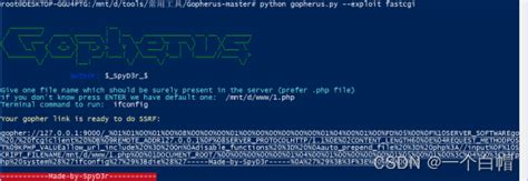 关于gopher协议的ssrf攻击gopherus使用 Csdn博客