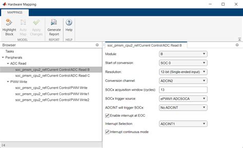 hardware mapping map tasks and peripherals in a model to hardware board configurations matlab