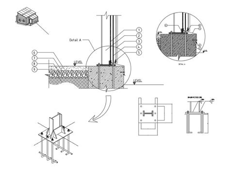2d Drawings Details Of Structural Blocks Dwg File