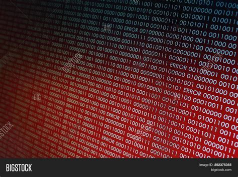 Red Binary Code Image And Photo Free Trial Bigstock