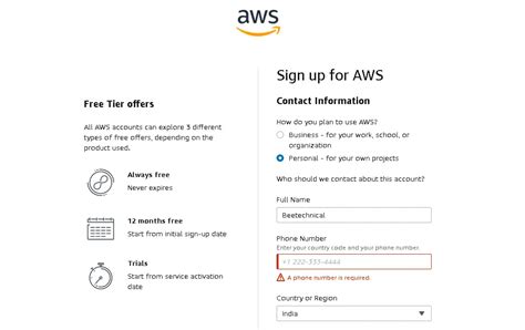 How To Create AWS Free Tier Account Step By Step Guide