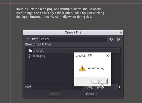Osalert Called Multiple Times When Used In A Filedialog File