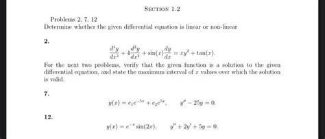Solved Problems 2 7 12 Determine Whether The Given