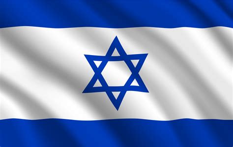 Israeli Flag Israel Country National Identity 23496972 Vector Art At