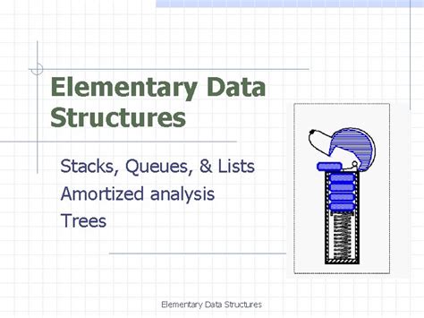 Elementary Data Structures Stacks Queues Lists Amortized Analysis