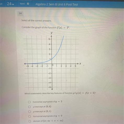 [free] please help select all the correct answers consider the graph of the function f x