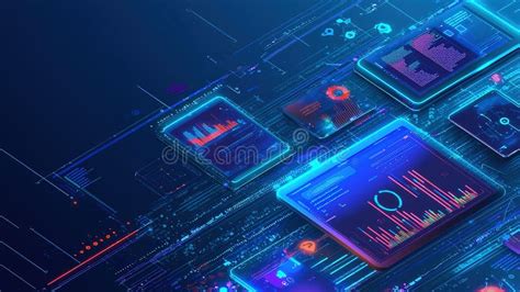 Colorful Digital Interface Displaying Data Analytics And Graphs From