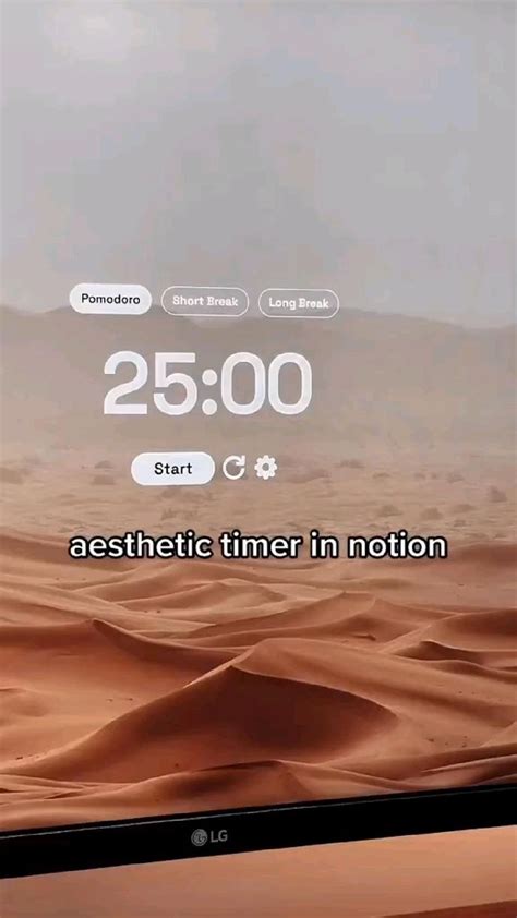 Aesthetic Timer In Notion