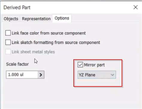 In Inventor Part The Sketch Block Is Not Mirrored In Derived Part With