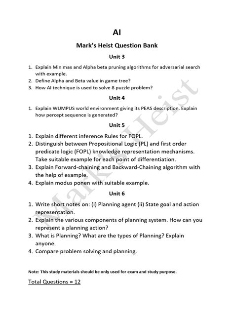 Ai Question Bank Pdf