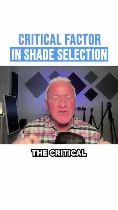 dr rinesh ganatra on linkedin the critical factor in shade selection